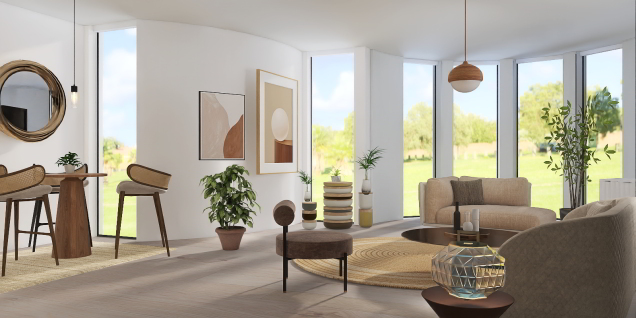 Exquisite IrregularShapedRoomChallenge Decoration Design Case ...