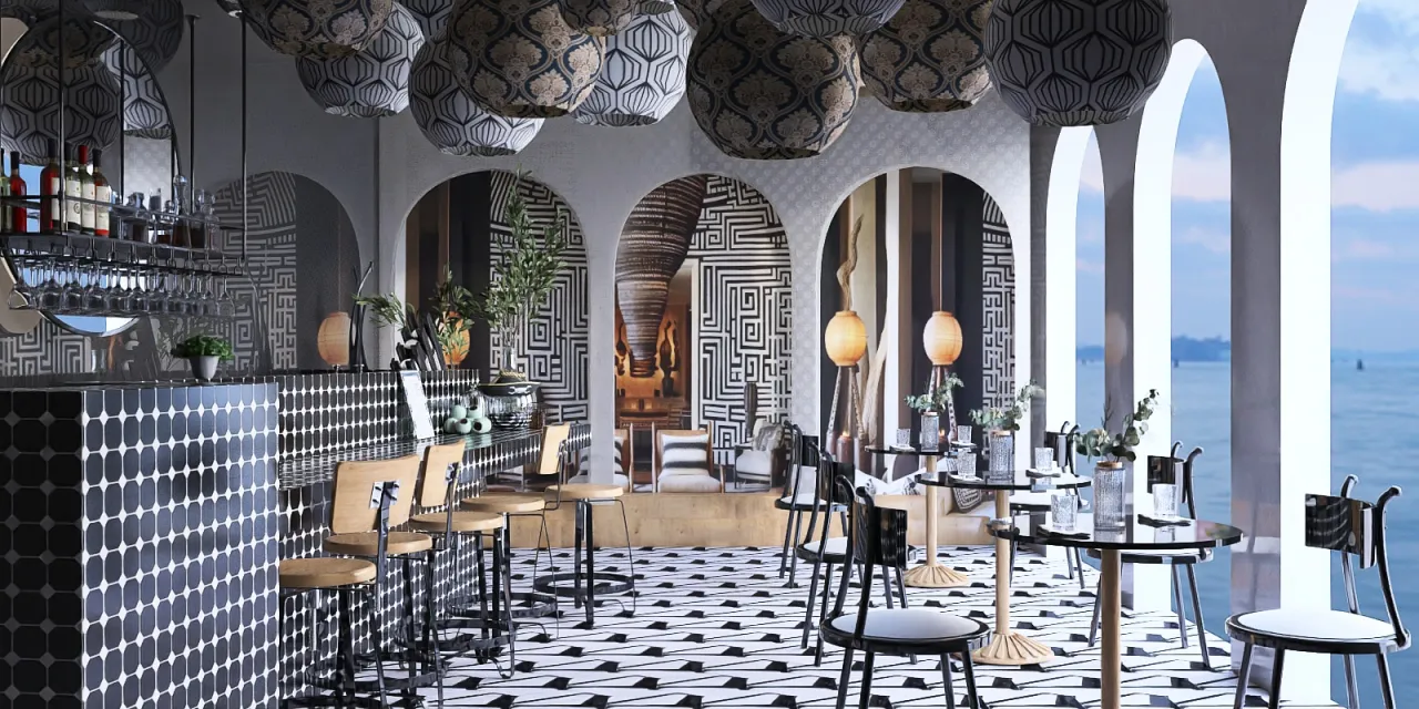 Barbados Ecco Bar created by Nathalie du Mortier on Homestyler