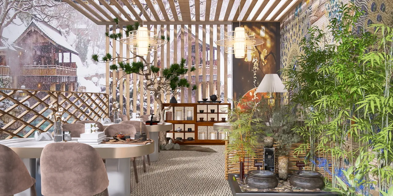 Japan Hot Spring Restaurant created by Z 10 on Homestyler